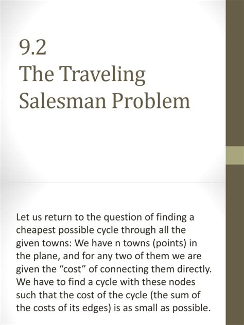 Travelling Salesman Problem Pdf Discrete Mathematics Combinatorics