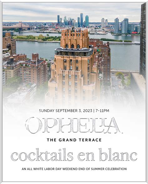 Ophelia Lounge Cocktail Lounge Rooftop Bar And Food In New York Ny