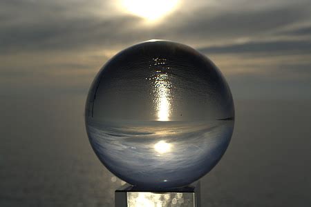 Royalty Free Photo Crystal Ball Surrounded By Dried Leaves Pickpik