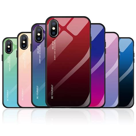 Made In China Manufacturer Gradient Glass Mobile Cover For Iphone Xr
