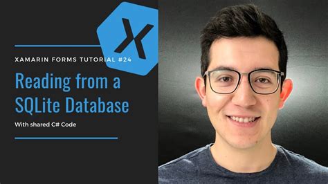 Reading A Sqlite Database Xamarin Forms Tutorial Youtube
