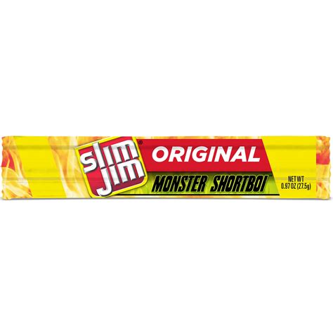 Slim Jim Monster Shortboi Smoked Meat Sticks Original Flavor 6g