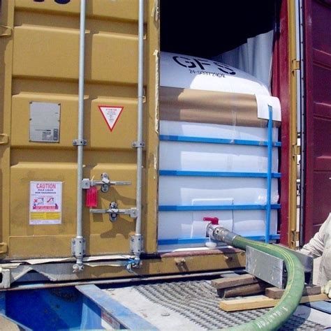 White Oil Top Load Bottom Discharge Container Bag 20ft Flexitank Bulk
