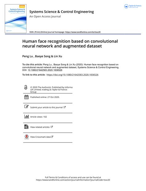 Pdf Human Face Recognition Based On Convolutional Neural Network And Augmented Dataset
