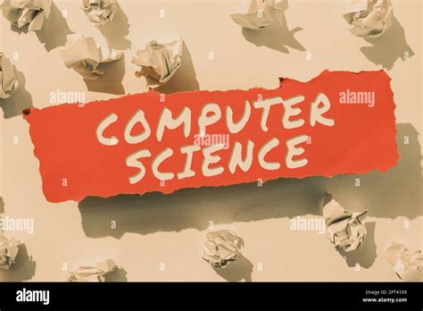 Inspiration Showing Sign Computer Science Business Idea Instruct And
