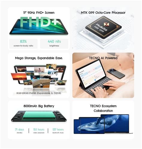 Tecno Megapad 11 Tablet Unveiled With Mediatek Helio G99 Processor