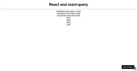 React Query Devtools Examples Codesandbox