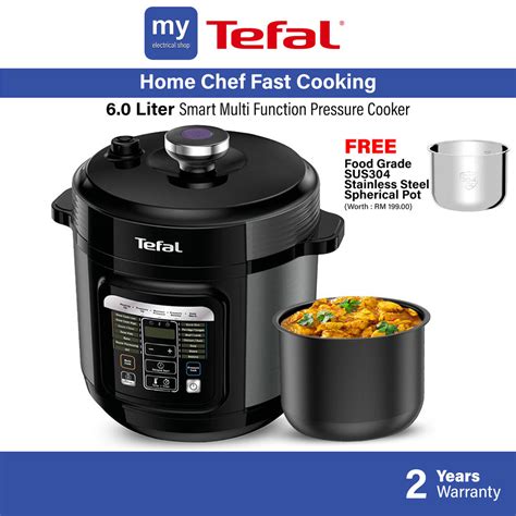 Free Ss Pot Tefal 6l Smart Multi Cooker Pressure Cooker Cy601d65 Home