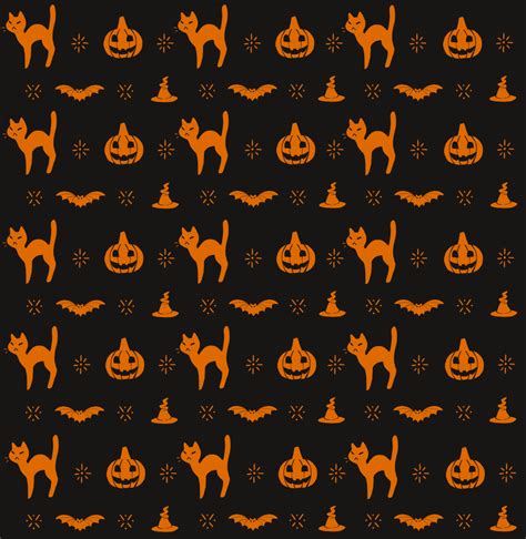 Halloween Cute Patterns Wallpapers Wallpaper Cave