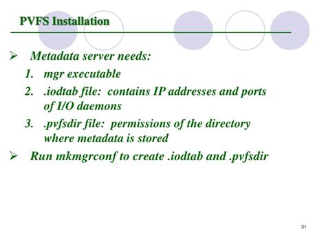 ppt a look at pvfs a parallel file system for linux powerpoint