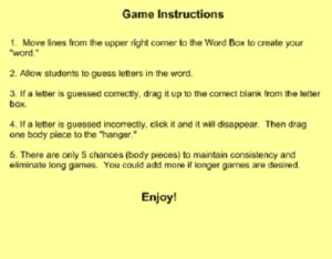 Rules For Hangman Word Game Printables Activity Shelter