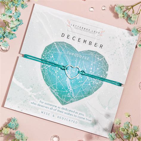 December Birthstone Bracelet By Letterbox Love