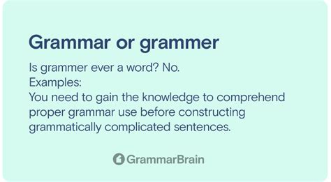 Is It Spelled Grammar Or Grammer Definition And Examples Grammarbrain