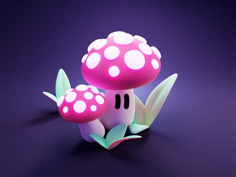 Free 3d Mushroom Scene