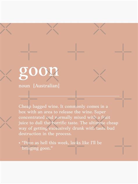 Goon Funny Australian Slang Phrase And Humor Definition Sticker