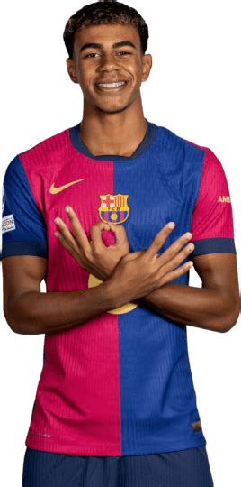 Lamine Yamal Barcelona Football Render Footyrenders