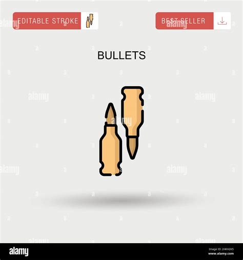 Bullets Simple Vector Icon Stock Vector Image And Art Alamy