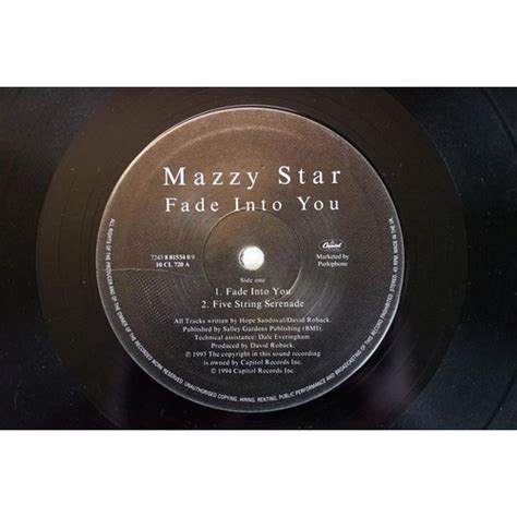 Vinyl Mazzy Star Fade Into You Limited Edition Numbers 10 4 Track On