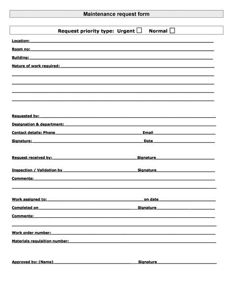 Fleet Maintenance Work Order Template