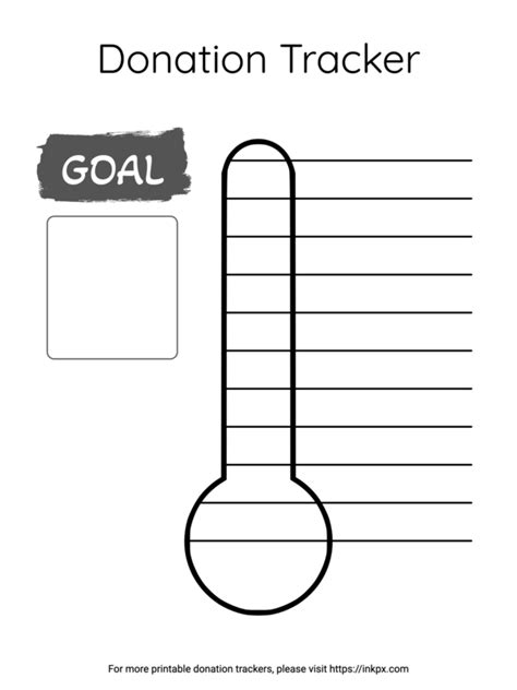Free Printable Donation Tracker Templates In Pdf Png And  Formats