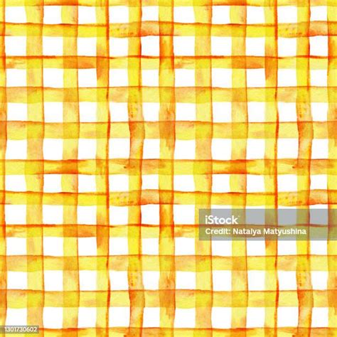 추상 패턴 노란색 셀 사각형 교차 손 드라엔 수채화 일러스트와 매끄러운 패턴 디자인 배경 템플릿 표지 벽지 포장 포장을위한 둥근 모양 감방에 대한 스톡 벡터 아트 및 기타