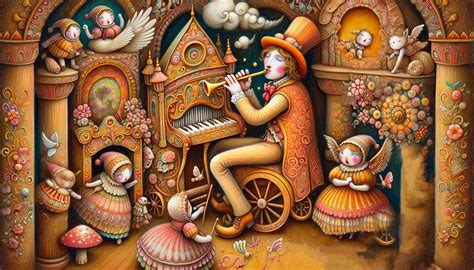 Download Whimsical Musician Flute Royalty Free Stock Illustration