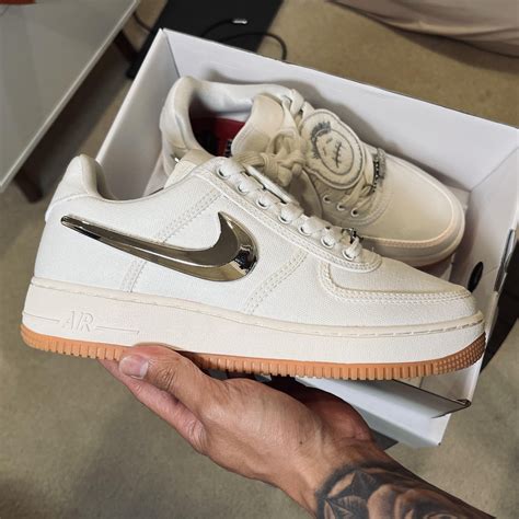 Beautiful Air Force 1 Low Travis Scott Sail Colorway Alice