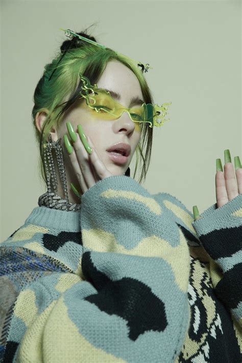 Billie Eilish Green Hair Wallpapers Wallpaper Cave