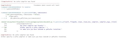 Compilererror No Latex Compiler Was Found Issue Jeltef Pylatex Github