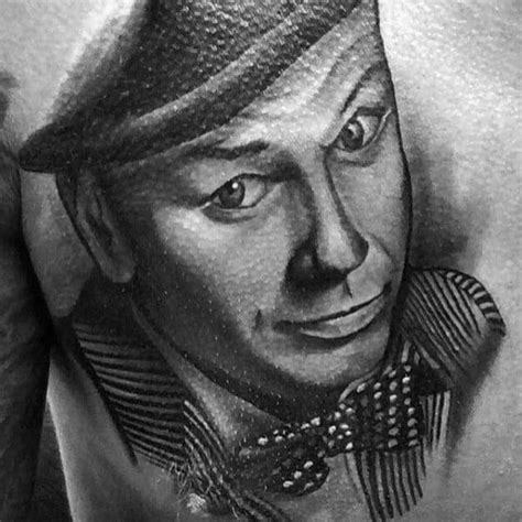 Frank Sinatra Portrait Tattoos Swipe To See The Before Picture🤭
