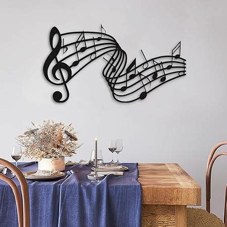 Music Notes Metal Wall Art Metal Wall Decor Music Staff