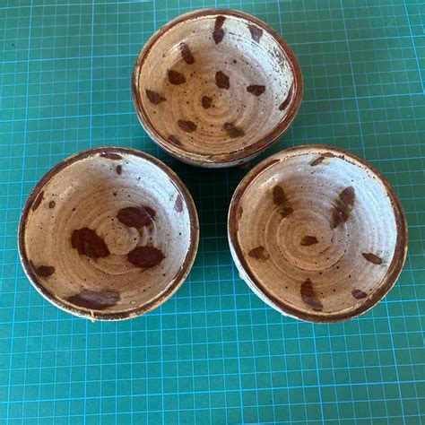 手作り陶器ボウル 3個セット メルカリ