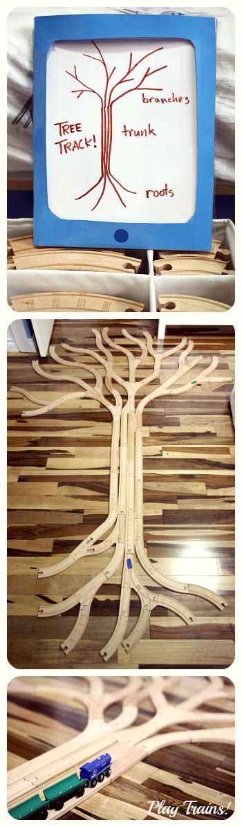 Learning About Trees With Wooden Train Tracks