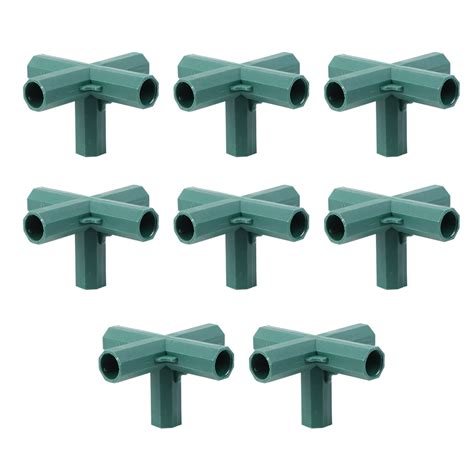 8 Pcs Small Bottom Brackets Garden Brace Tube Trellis Greenhouse Houses