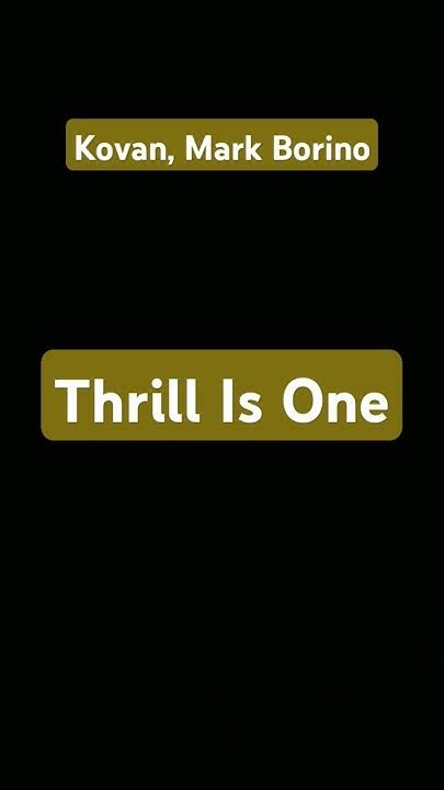 Kovan Mark Borino Thrill Is One Ncsshorts Youtube