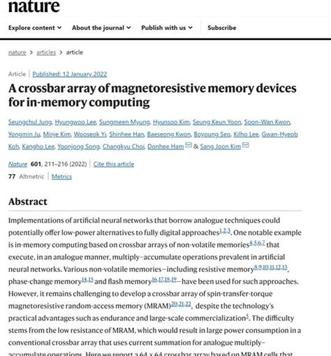 Samsung Announces Worlds First Mram Based In Memory Computing Inews