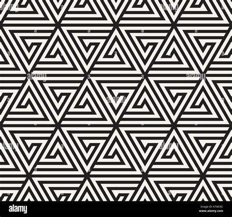 Vector Seamless Pattern Modern Stylish Texture Repeating Geometric Tiles From Striped Triangle