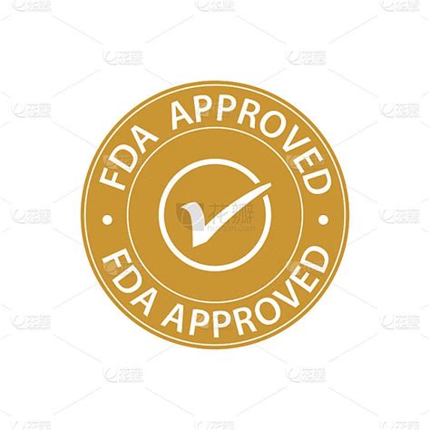 Fda批准的食品和药物管理局图标，符号，标签，徽章，标志，印章。素材 花瓣网