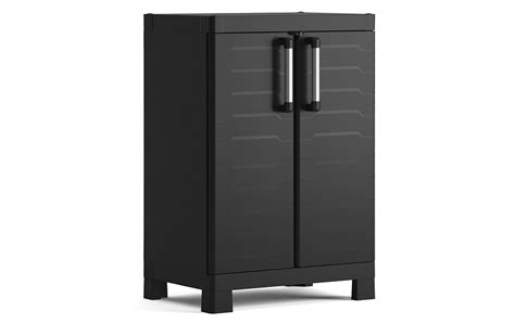 Keter Opbergkast Laag Detroit Zwart 45x65x97 Cm