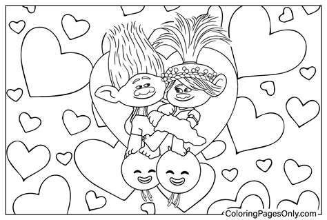 Coloring Pages Of Trolls Band Together 2025