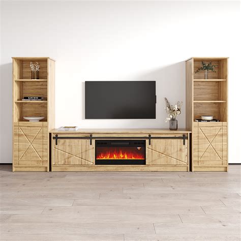 Granero Bl Ef Fireplace Entertainment Center Meble Furniture