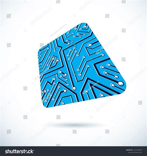 Vector Technology Cpu Design Square Microprocessor Stock Vector Royalty Free