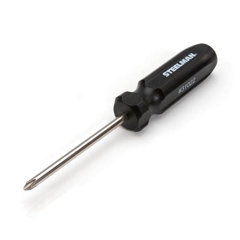 Steelman Ph2 X 4 Inch Phillips Tip Screwdriver With Fluted Handle
