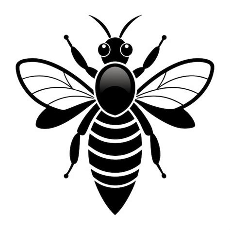 A Bee With A Black Nose And A Black Nose Premium Ai Generated Vector