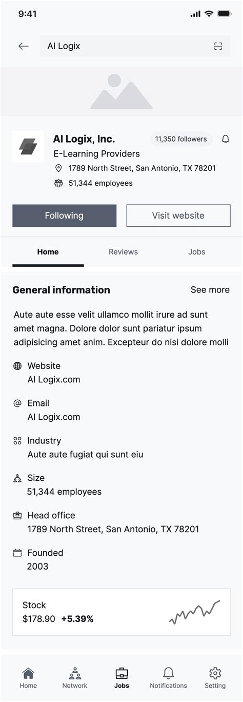 Networking App Wireframe Template Visily