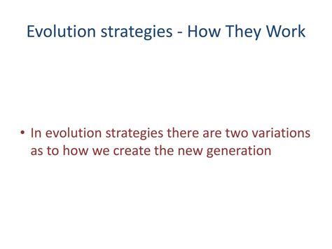 Evolution Strategies Can Programs Learn Ppt Download