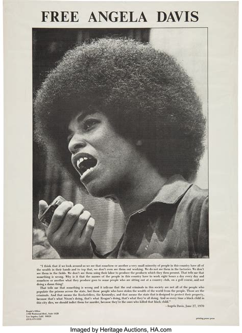 Free Angela Davis Poster Miscellaneous Broadside Lot 47089 Heritage Auctions