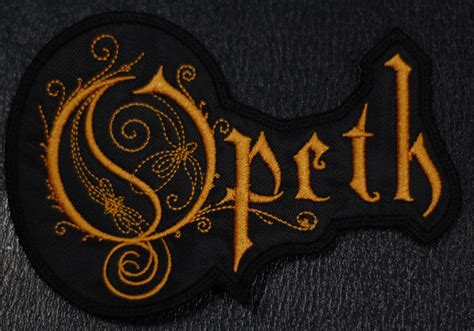 Opeth Gold Logo 55x4 Embroidered Patch