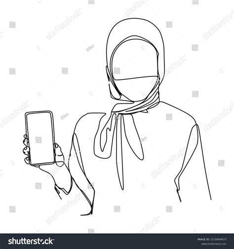 Continuous One Line Drawing Businesswoman Looking Stock Vector Royalty