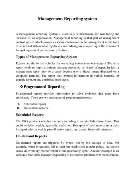 Doc Management Reporting System